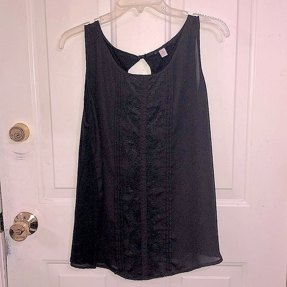 Tops | Black Top With Detailing | Poshmark